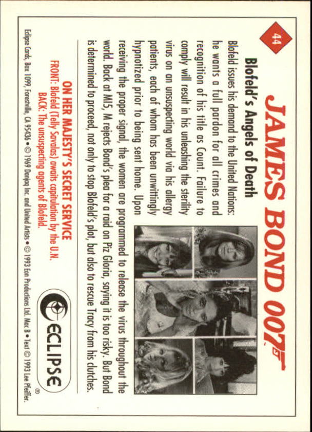 1993 Eclipse James Bond 007 Series Two #44 Blofeld's Angels of Death ...