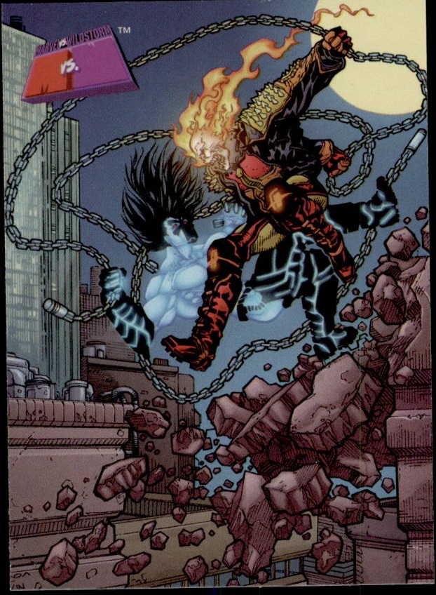 1997 Fleer SkyBox Marvel vs. WildStorm #24 Grail vs. Ghost Rider - NM-MT