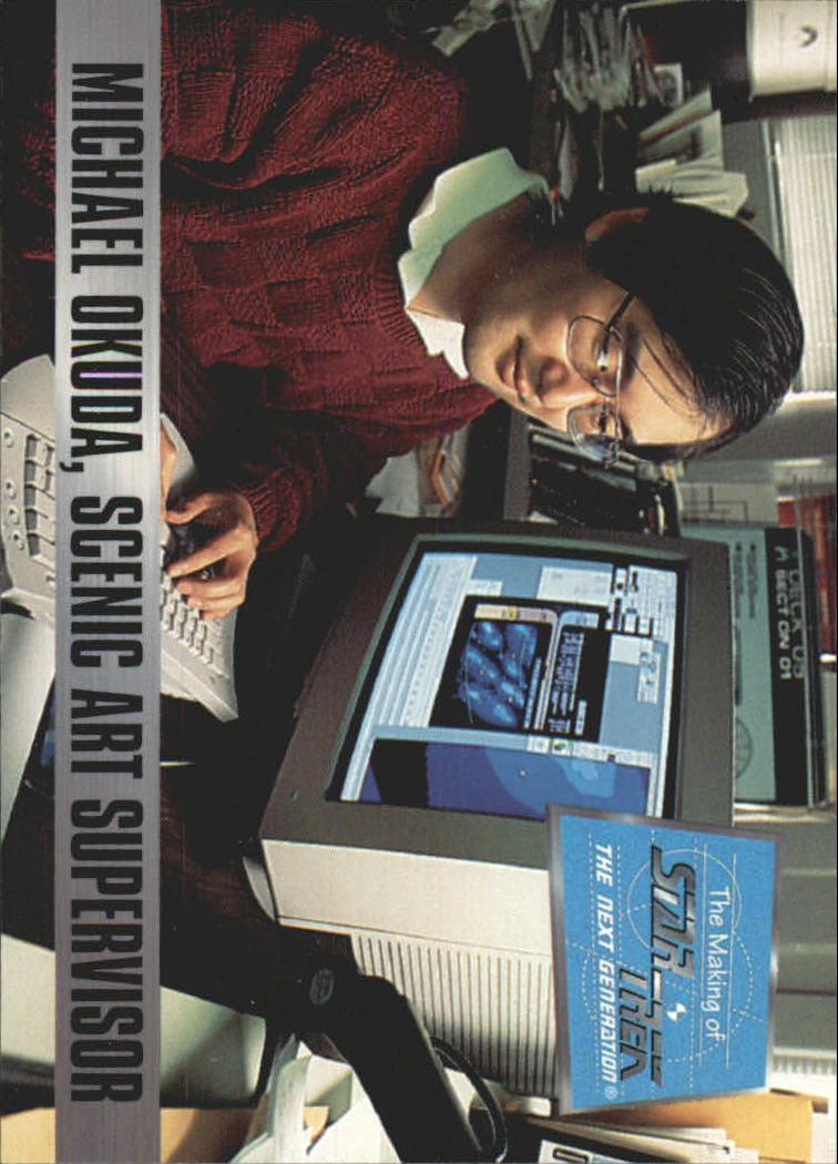 1994 SkyBox Making of Star Trek The Next Generation #7 Michael Okuda ...