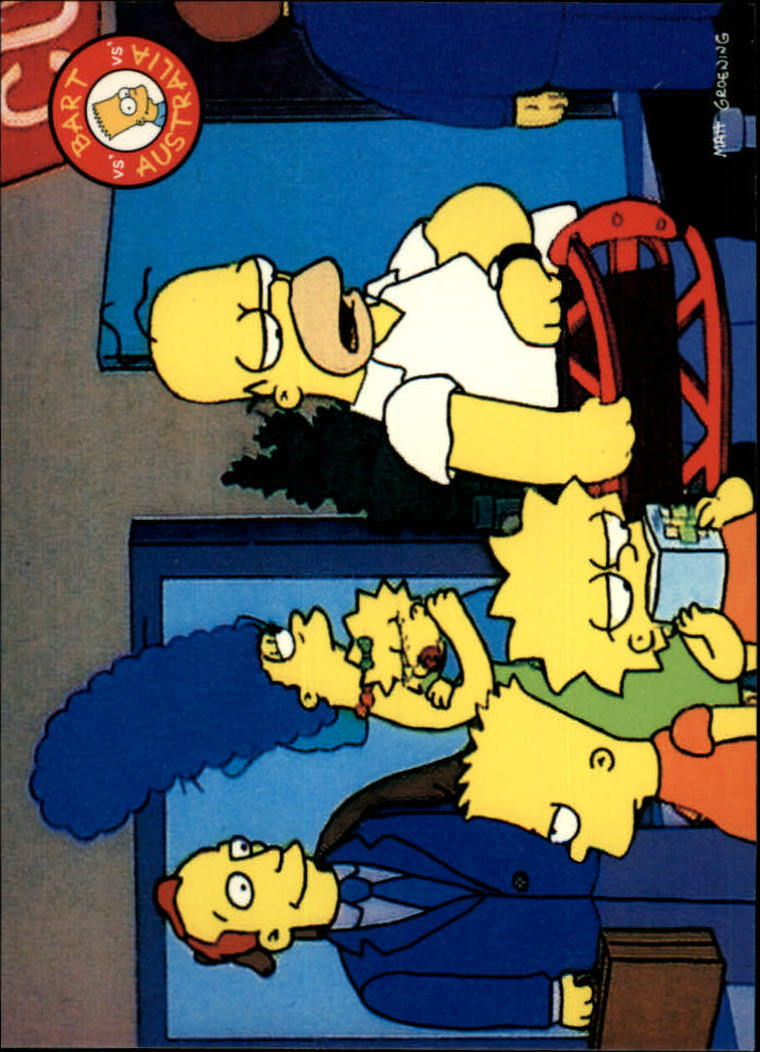 1996 Tempo The Simpsons Down Under #59 Bart vs. Australia - NM-MT