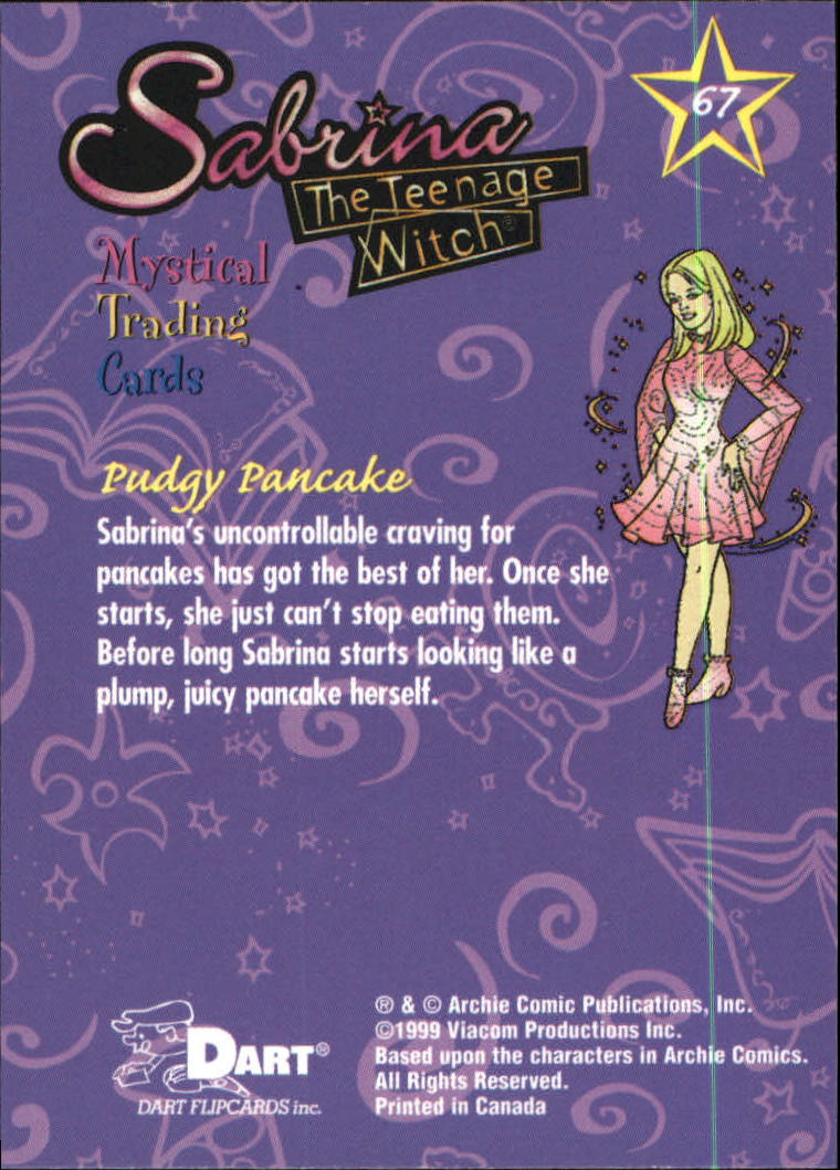 1999 Dart FlipCards Sabrina the Teenage Witch #67 Pudgy Pancake - NM-MT