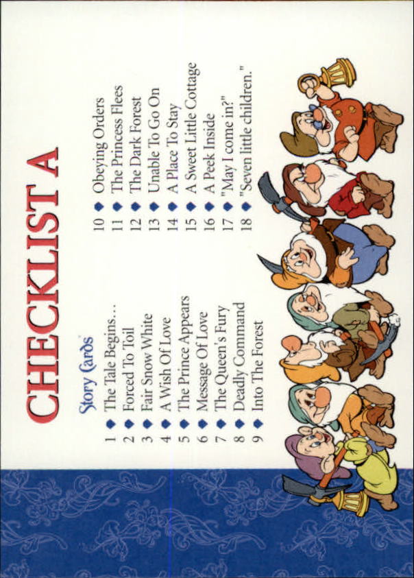 1994 SkyBox Snow White and the Seven Dwarfs Series Two #61 Checklist A ...