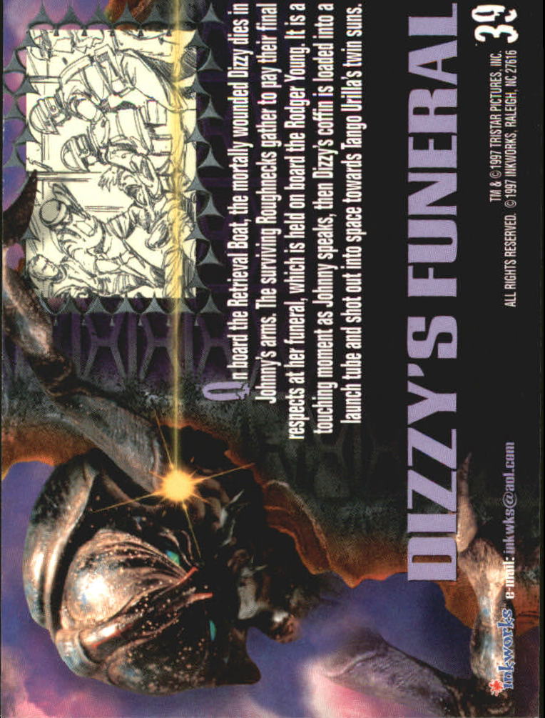 1997 Inkworks Starship Troopers #39 Dizzy's Funeral - A6871 - NM-MT