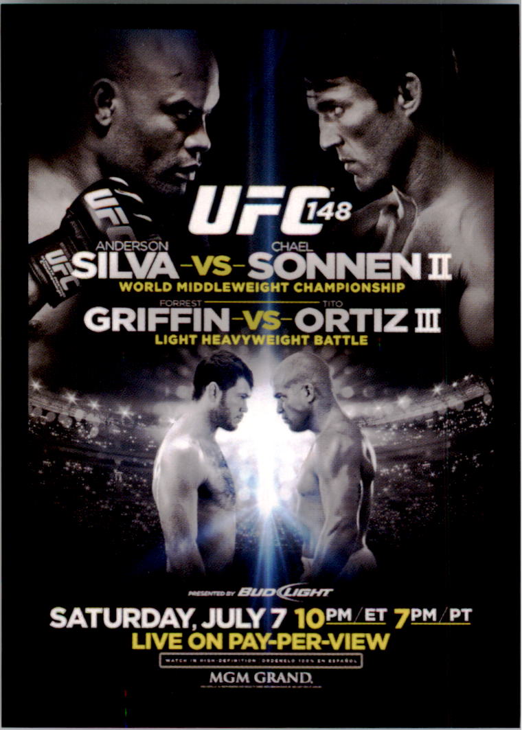 2015 Topps UFC Chronicles Fight Posters #FPRUFC148 UFC 148 - NM-MT