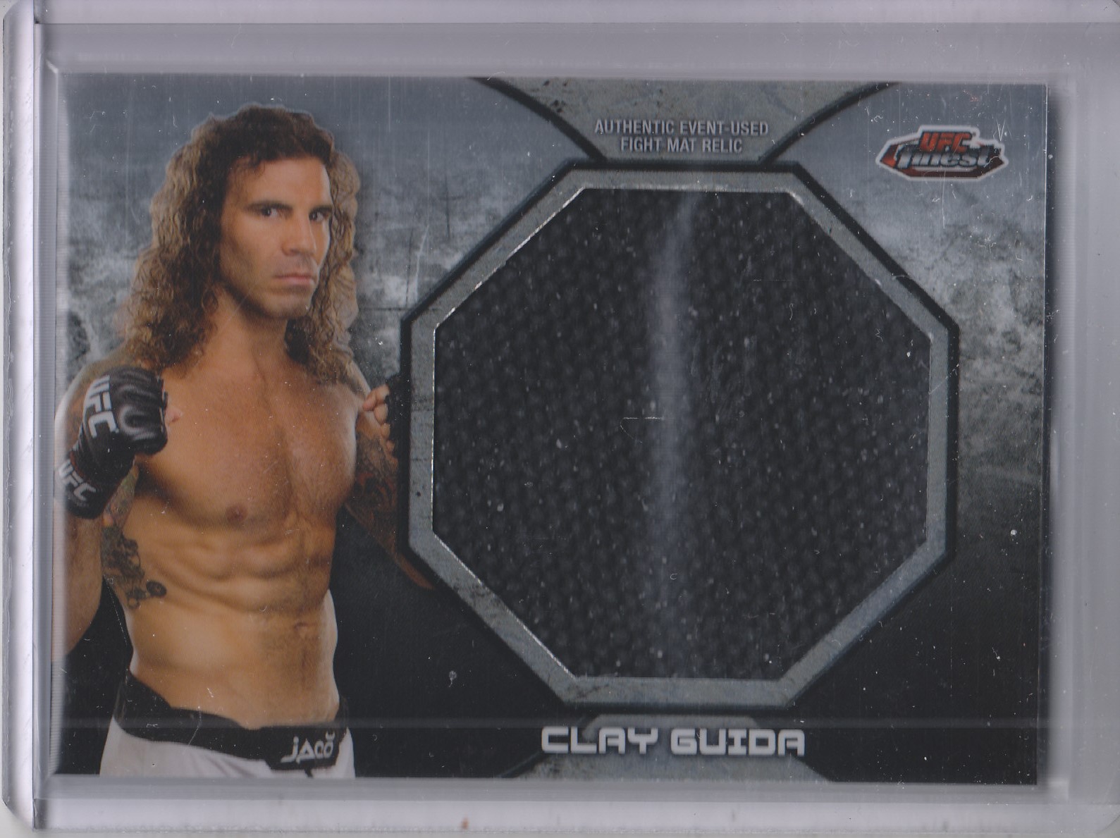 2013 Finest UFC Jumbo Fight Mat Relics #FFMCG Clay Guida - NM-MT