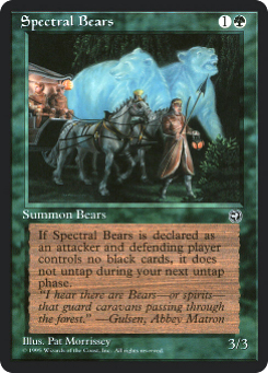 1995 Magic The Gathering Homelands #98 Spectral Bears U3 - NM-MT