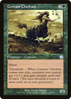 2002 Magic The Gathering Torment #122 Centaur Chieftain U - NM-MT