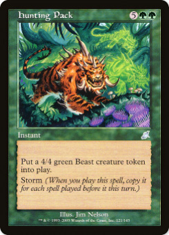 2003 Magic The Gathering Scourge #121 Hunting Pack U - NM-MT