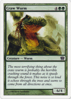 2005 Magic The Gathering Ninth Edition #233 Craw Wurm C - NM-MT