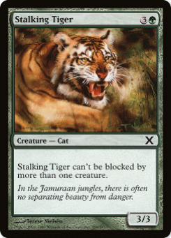 2007 Magic The Gathering Tenth Edition #299 Stalking Tiger C - NM-MT