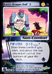 2000 Dragon Ball Z Saiyan Saga Limited #75 Earth Dragon Ball 3 U - NM-MT