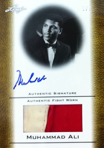 Muhammad Ali's autograph cards floating like a butterfly, stinging like ...