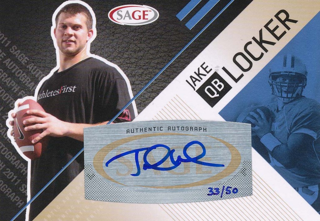 Sage Autographed_Jake Locker - Beckett News