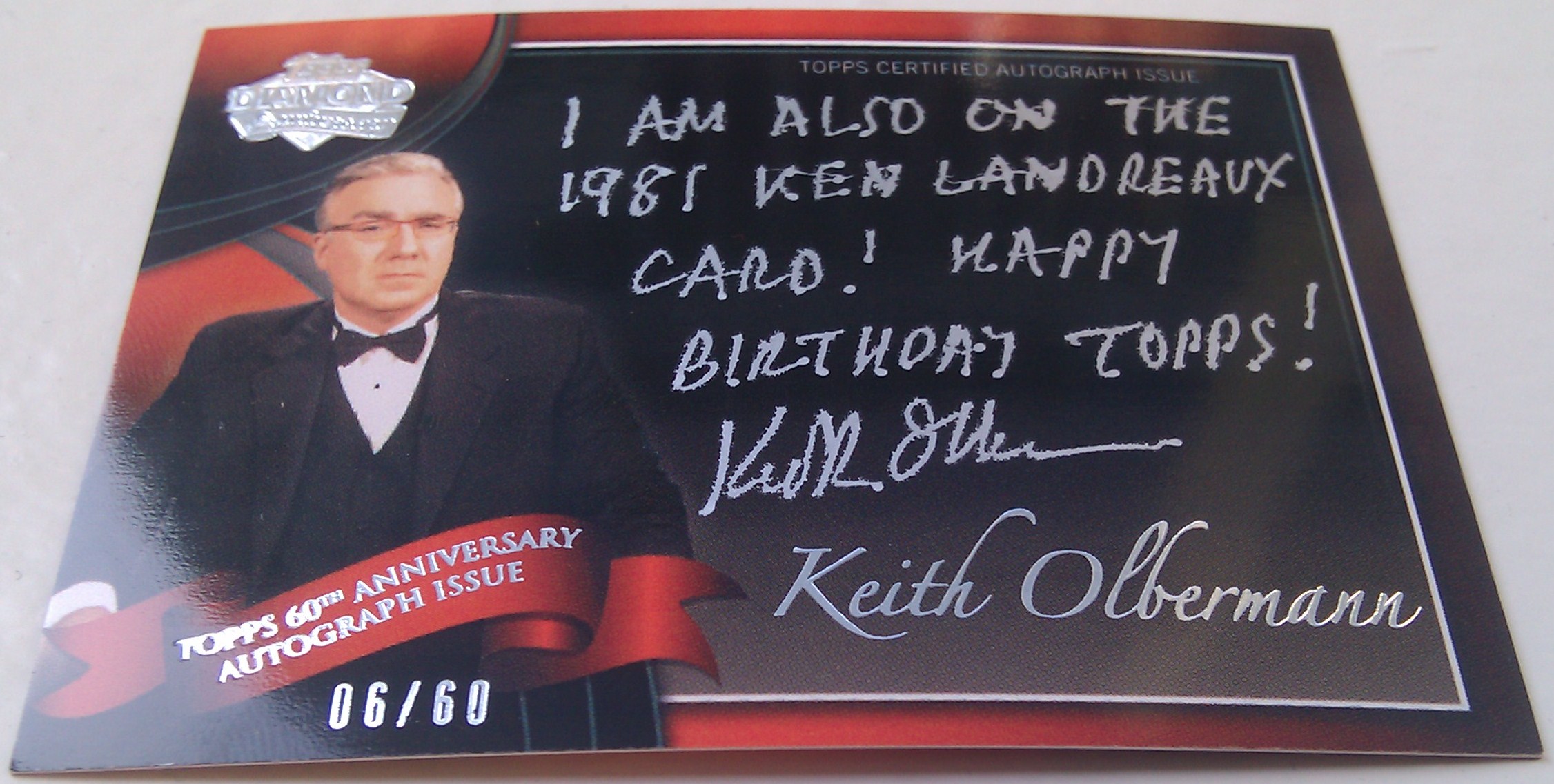 Keith Olbermann revives bit of baseball card trivia on new autograph ...