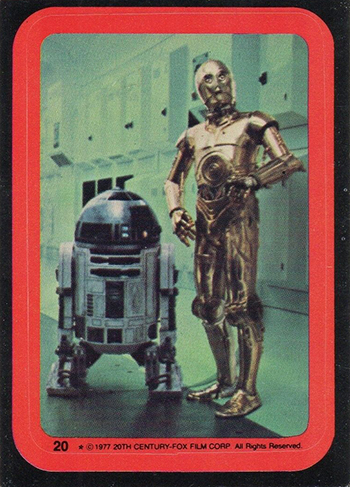 Seeing all the 1977 Topps Star Wars Stickers bring the memories rushing ...