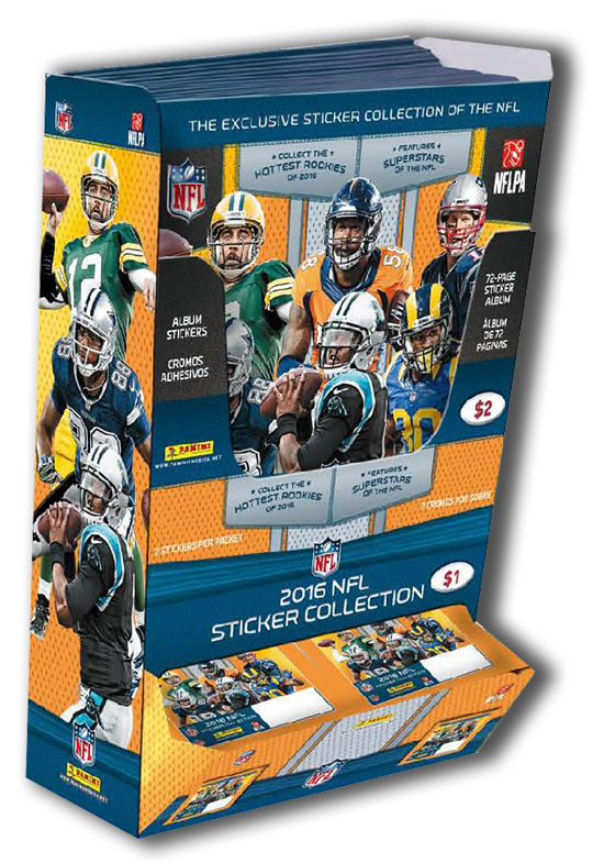 2016 Panini NFL Stickers Details, Box Info