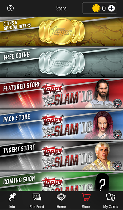 Topps WWE Slam Digital Trading Card App Launches
