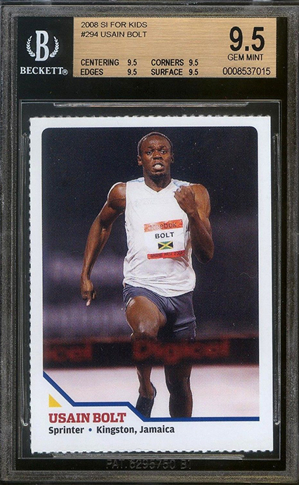 Usain Bolt Cards Checklist and Gallery