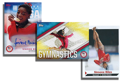 Simone Biles Cards Checklist and Gallery