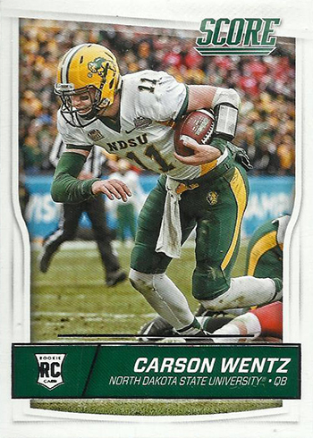 Most Valuable Carson Wentz Rookie Card Rankings