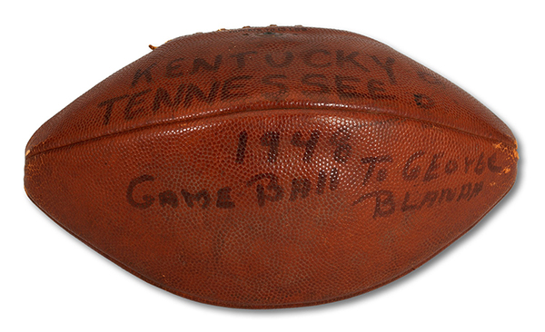 George Blanda 1948 Kentucky Game Ball - Beckett News