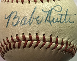 Babe Ruth signed baseball | Beckett Authentication Services