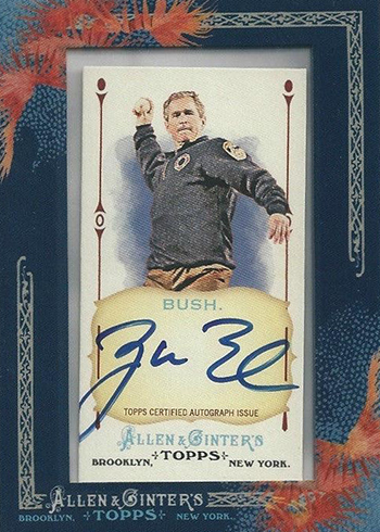 President Bush and the First Pitch: A Baseball Card Retrospective