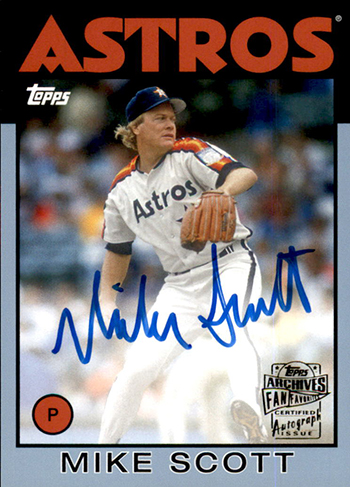 2017 Topps Archives Baseball Autograph Blue Mike Scott - Beckett News