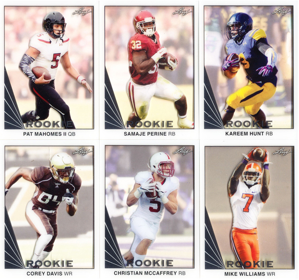 2017 Leaf Clear Football Rookie Box Set Checklist, Details