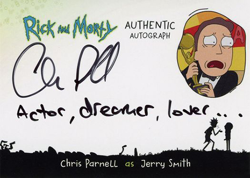 Rick and Morty Season 1 Autographs Card Checklist, Gallery