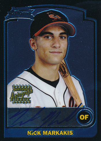 The Daily: 2003 Bowman Chrome Draft Nick Markakis RC Autograph ...