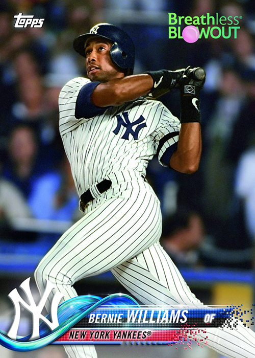 Special 2018 Topps Bernie Williams Handed Out at Eastern League All ...