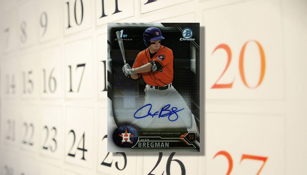Alex Bregman Rookie Card Countdown and Other Key Early Cards