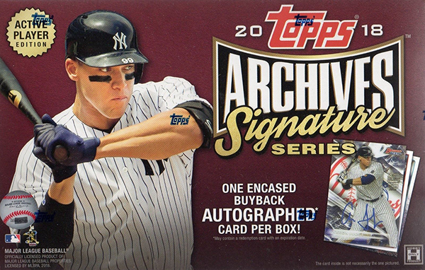 2018 Topps Archives Signature Series Baseball: Active Player Edition ...