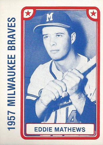 1980 Braves 1957 TCMA Checklist and Baseball Card Details