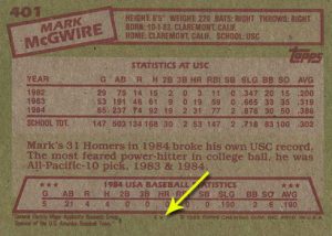 How to Tell Topps and Topps Tiffany Baseball Cards Apart Using Backs