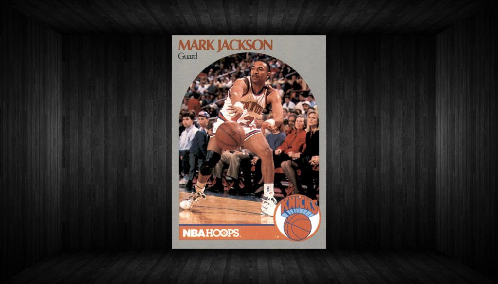 Lyle, Eric Menendez on the 1990-91 Hoops Mark Jackson Basketball Card