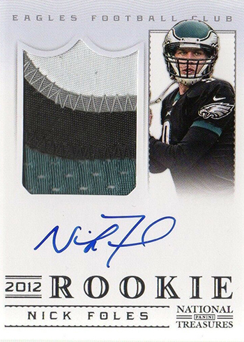The Daily: 2012 Panini National Treasures Nick Foles Rookie Card ...
