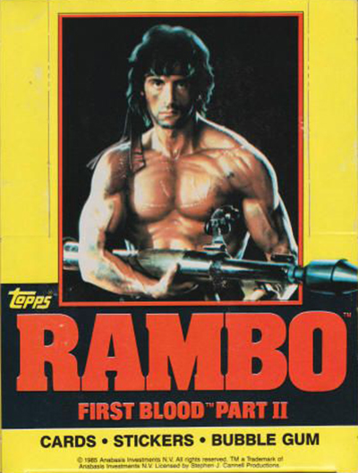 1985 Topps Rambo: First Blood Part II Trading Cards Checklist, Details