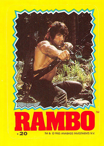 1985 Topps Rambo: First Blood Part II Trading Cards Checklist, Details