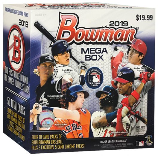 2019 Bowman Chrome Mega Box Baseball Cards Checklist, Team Sets
