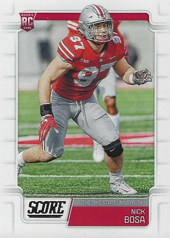 2019 Score Football Cards Checklist, Team Set Lists, Release Date