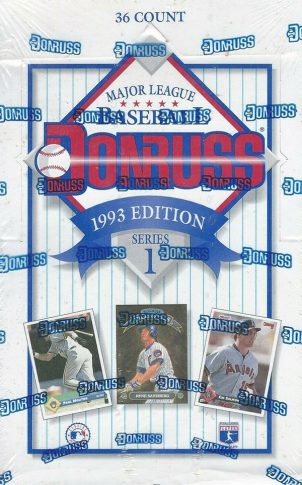 1993 Donruss Series 1 Baseball Cards Box Break And Breakdown