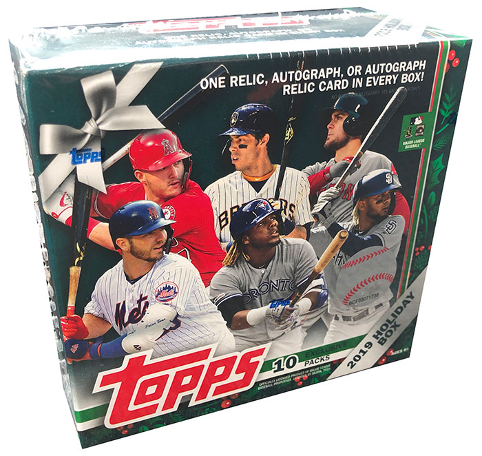 2019 Topps Walmart Holiday Baseball Box Break and Review