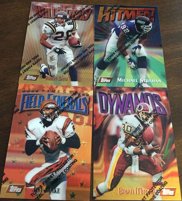 1997 Topps Finest Series 1 Football Cards Box Break and Breakdown