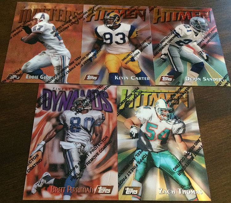 1997 Topps Finest Series 1 Football Cards Box Break and Breakdown