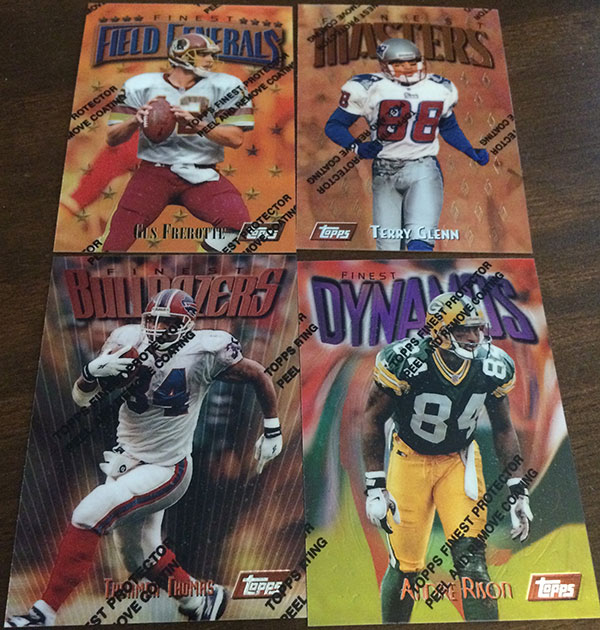1997 Topps Finest Series 1 Football Cards Box Break and Breakdown