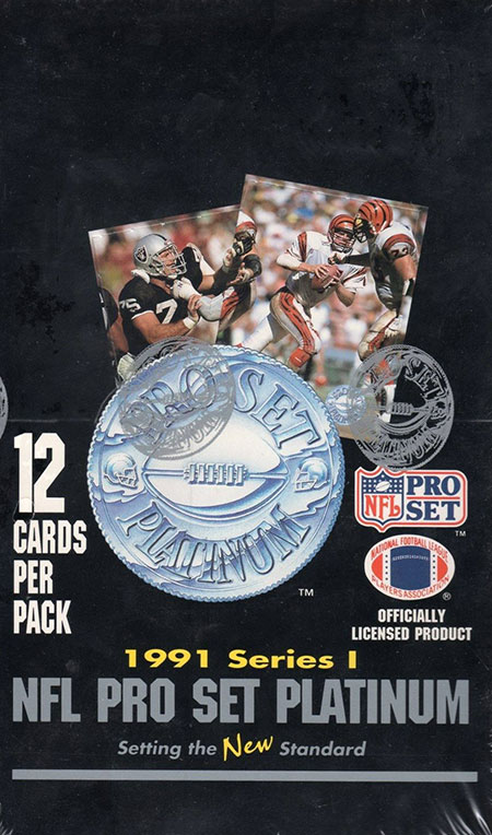 1991 Pro Set Platinum Series 1 Football Box Break and Breakdown
