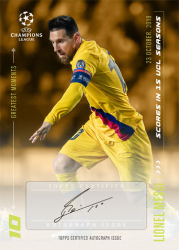 2020 Topps Designed by Lionel Messi Soccer Details