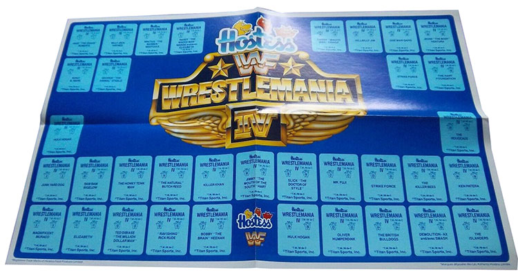 1988 Hostess WWF WrestleMania IV Stickers Checklist, Details